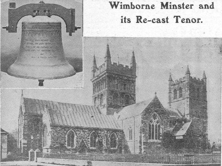 1911 | Dedication of the new 10 – Wimborne Minster Bell Ringers